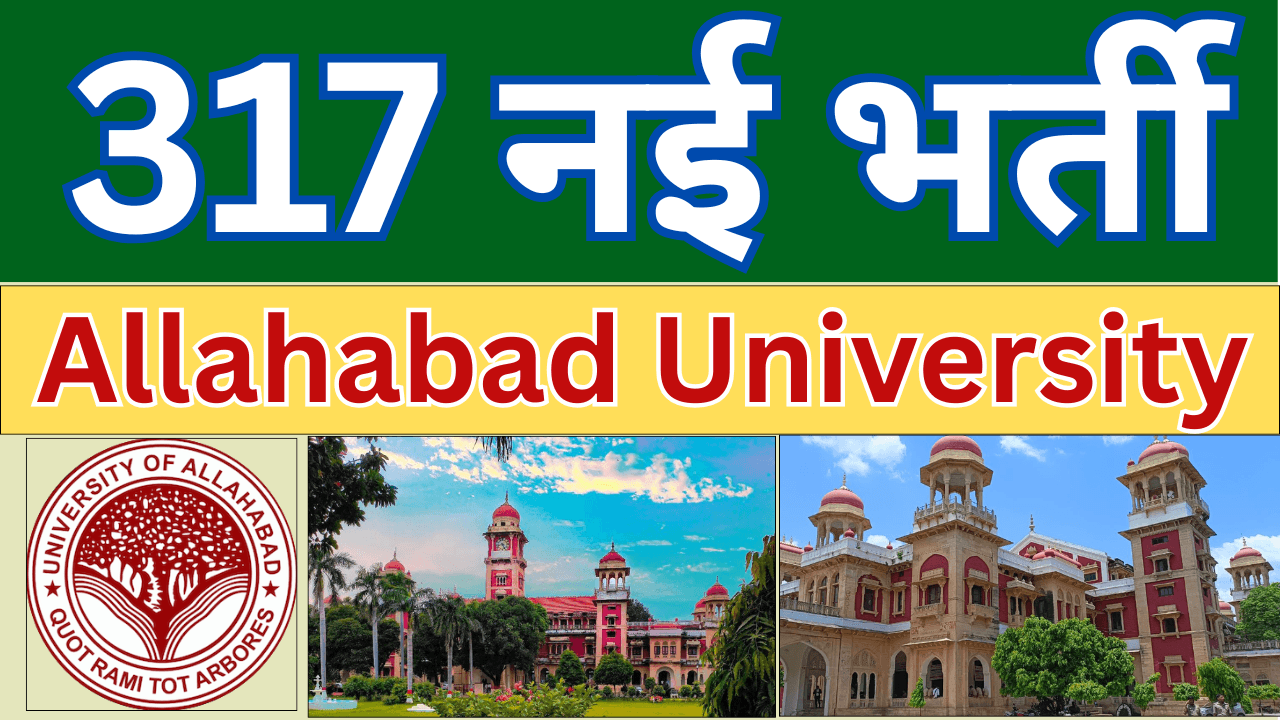 Allahabad University Recruitment 2025 Online Form for 317